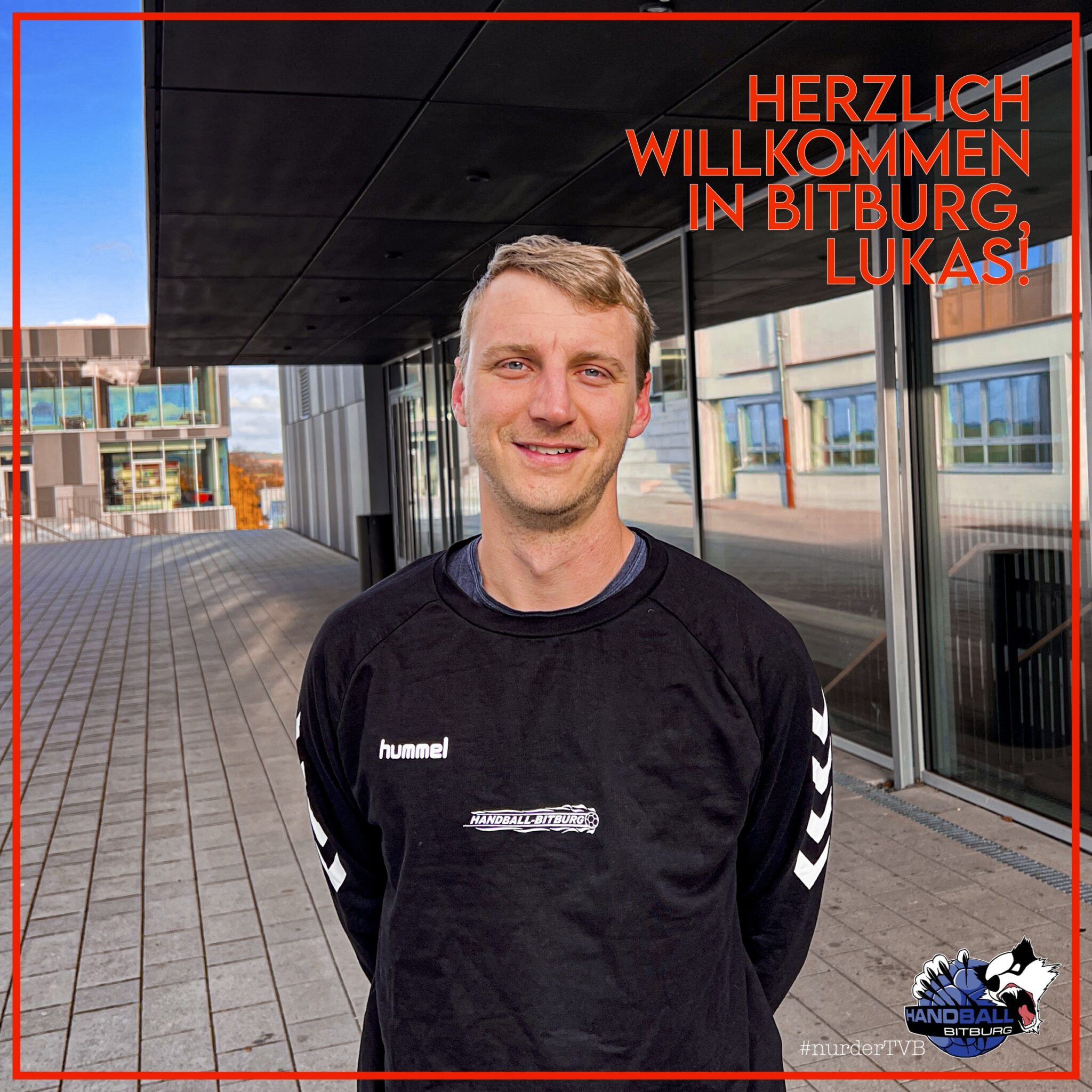 Herzlich Willkommen in Bitburg, Lukas! - Handball Bitburg